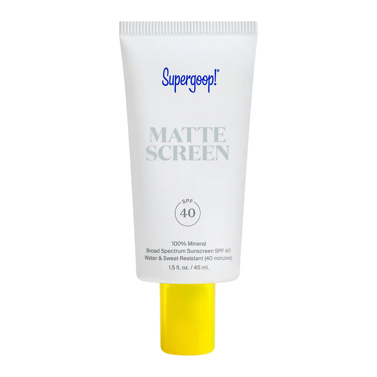 Supergoop! 100% Mineral Mattescreen Sunscreen SPF 40 1.5 oz / 45 ml ...